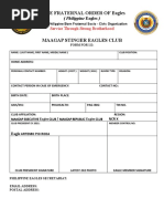 EAGLES Application Form | PDF | Government
