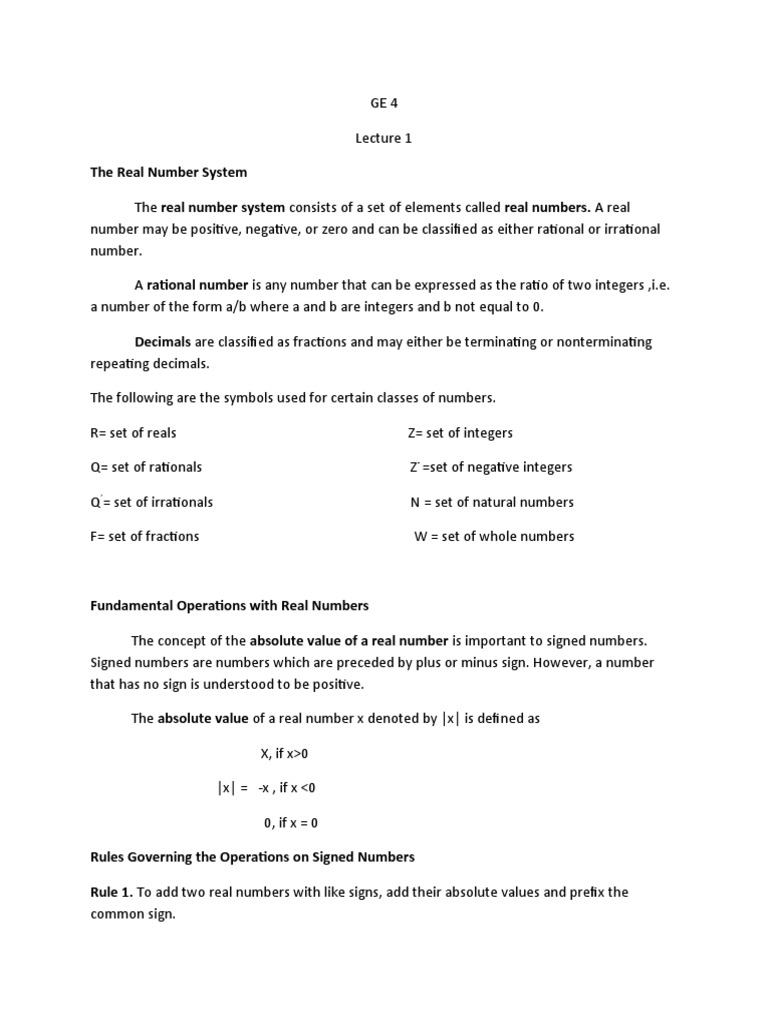 What Is Zero In The Real Number System