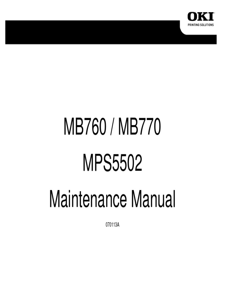 MB760 MB770 MPS5502 Maintenance Manual Rev 1 | PDF | Usb | Direct Current