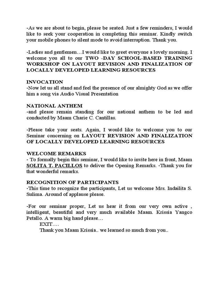 Script For Seminar | PDF