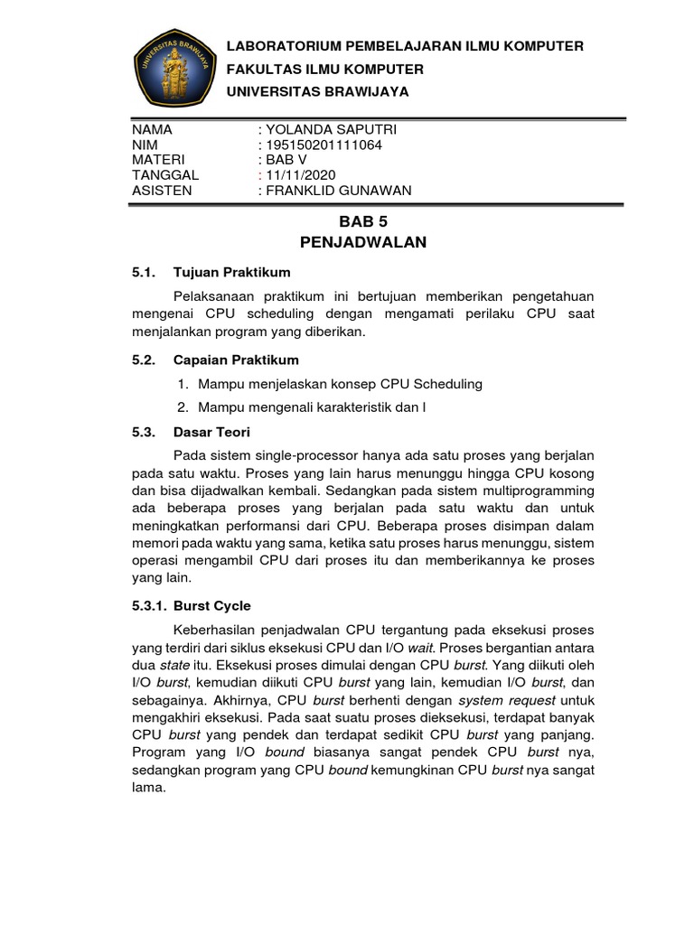 Yolanda Saputri - Bab5 | PDF