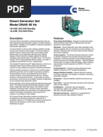 Generator Set Data Sheet | PDF | Radiator | Diesel Engine