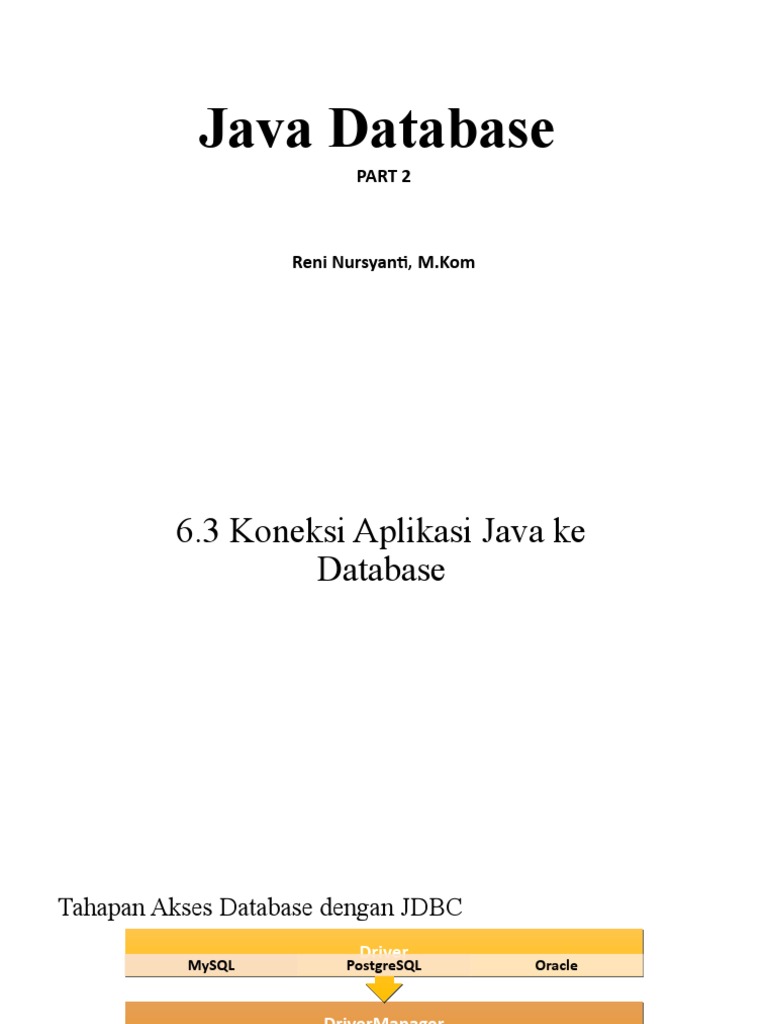 Praktikum2. Java Database - Part2 RNS | PDF | Postgre Sql | Databases
