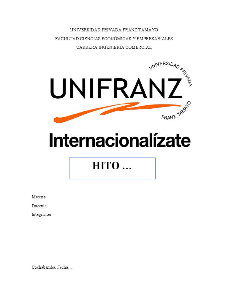 Caratula Unifranz | PDF