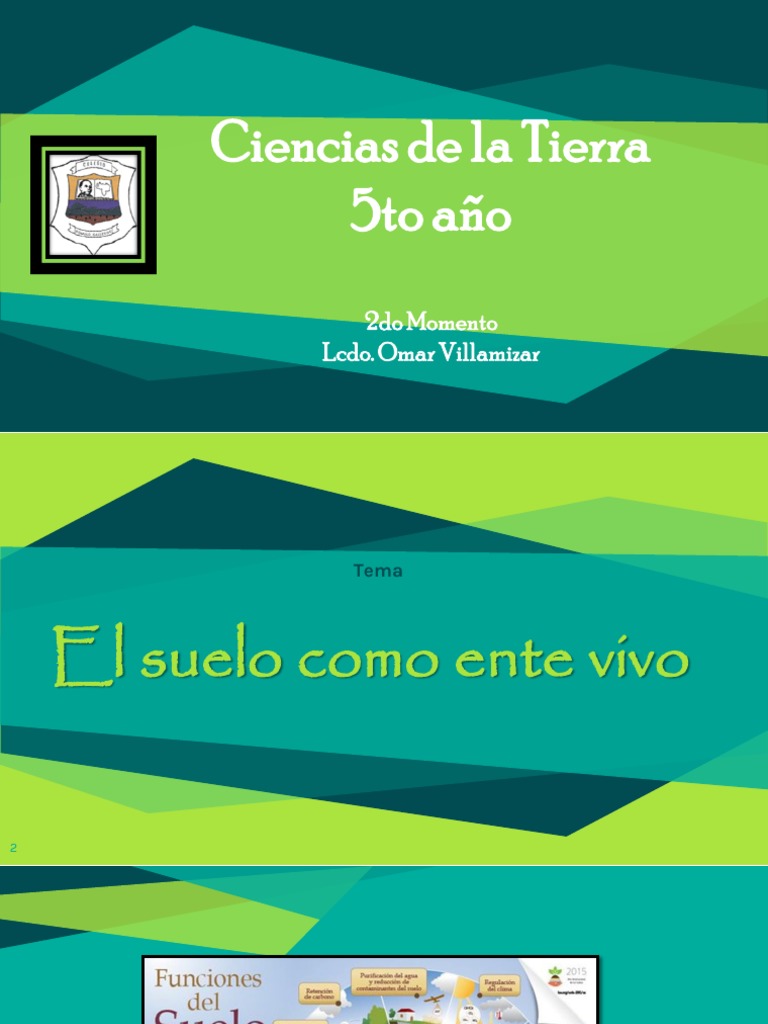 Ciencias de La Tierra 5to Año Tema El Suelo Como Ente Vivo | PDF