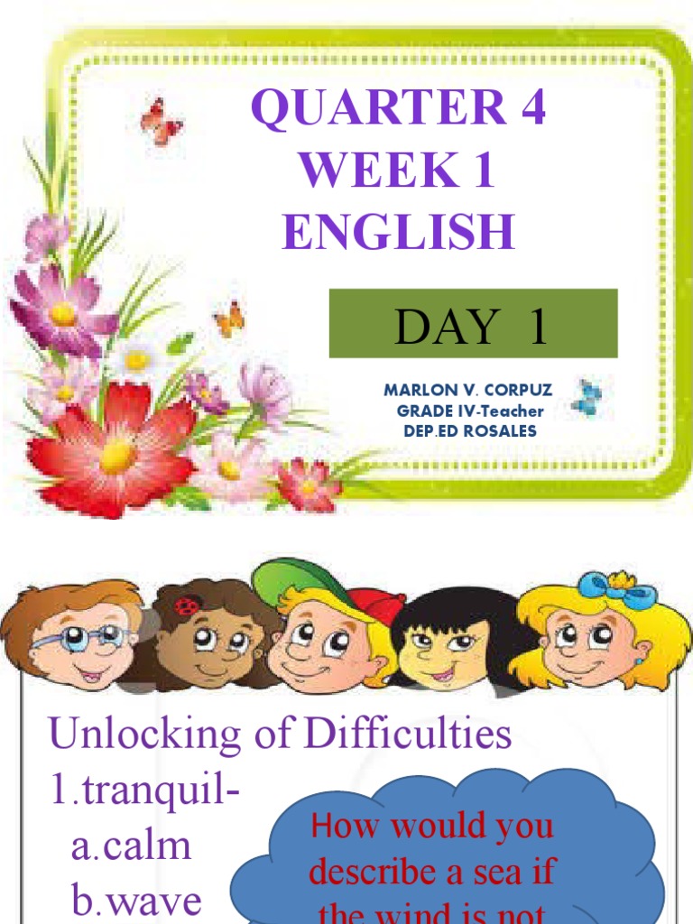 Quarter 4 Week 1 English | PDF | Kite | Heart