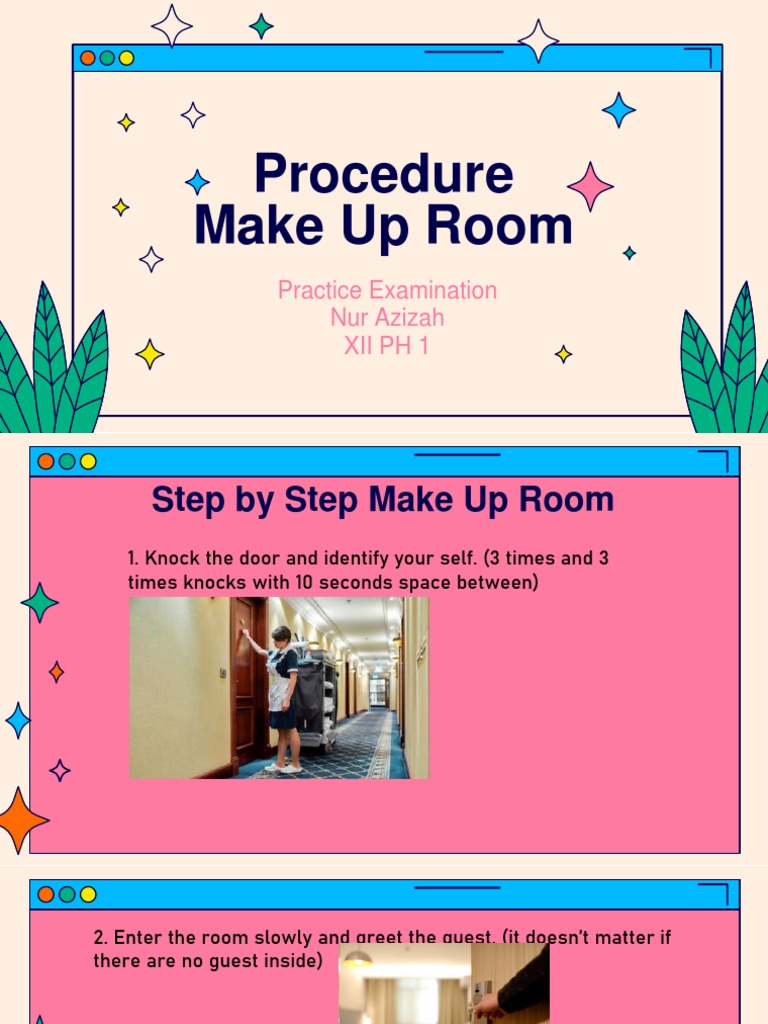 Procedure Make Up Room | PDF