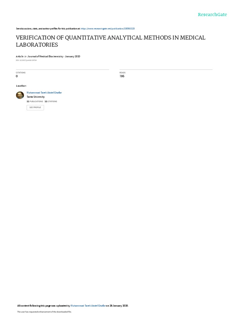 Validation Quantitive | PDF | Detection Limit | Accuracy And Precision
