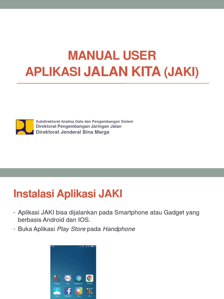 Slide Manual User Aplikasi JAKI | PDF