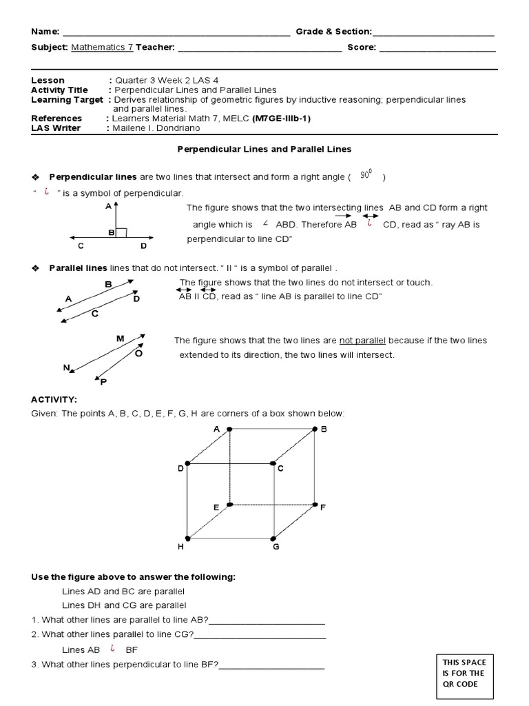 Math 7 Q3 Week-2 Las-4 | PDF | Teaching Methods & Materials