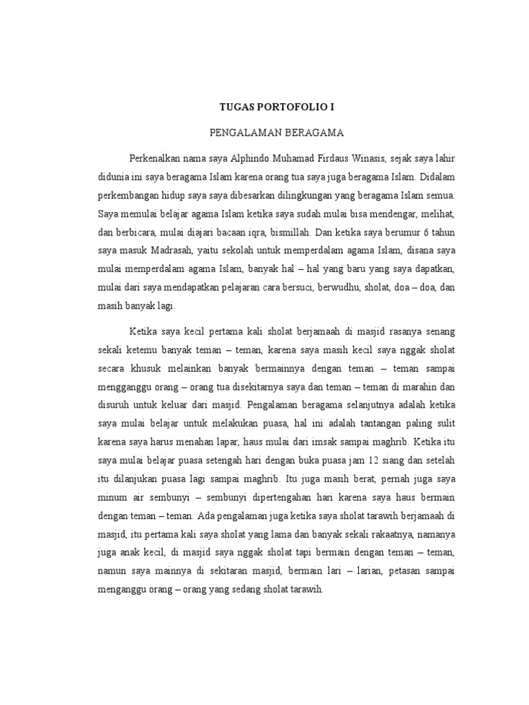 Tugas Portofolio I | PDF