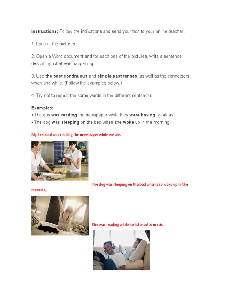 Instructions: Follow The Indications and Send Your Text To Your Online ...