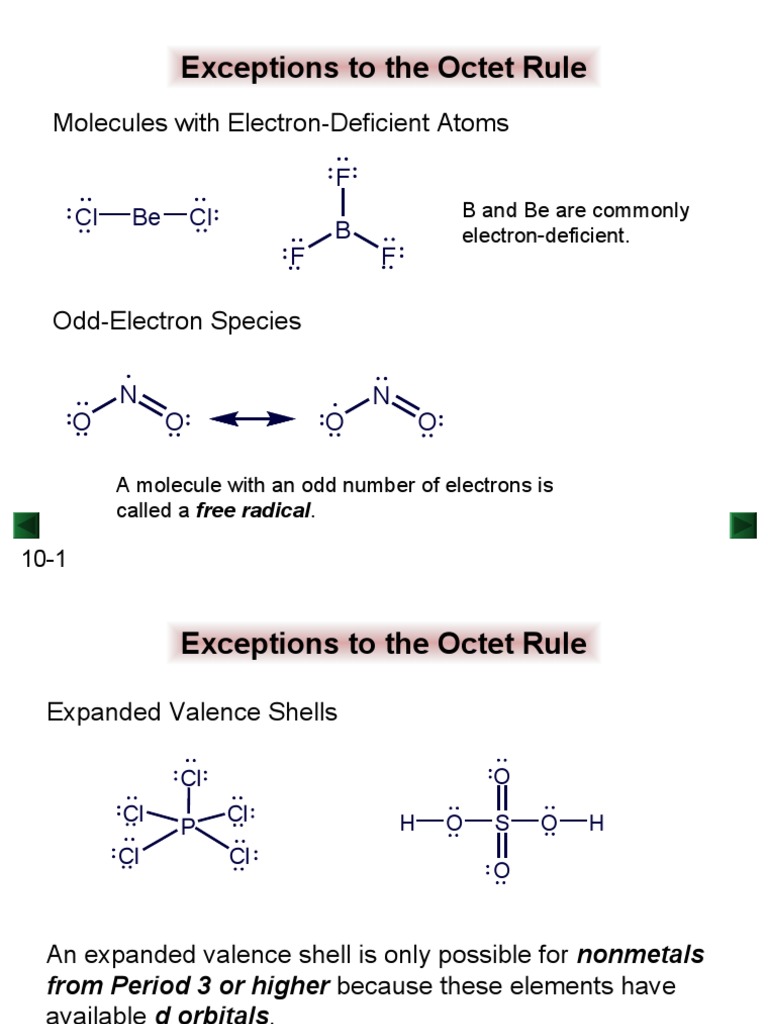 Exceptions To The Octet Rule: Molecules With Electron-Deficient Atoms ...