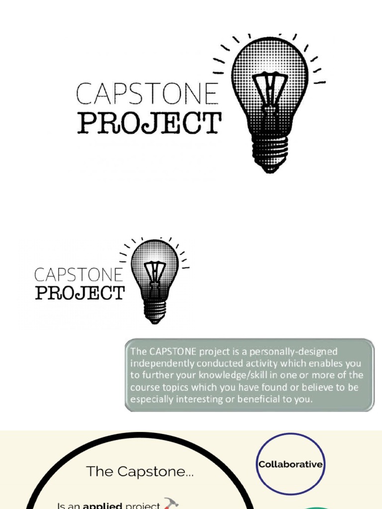 Capstone Project Parts | PDF