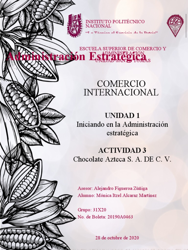 T1 A3 Chocolate Azteca S.A. de C.V. MIAM | PDF | Chocolate | Brand