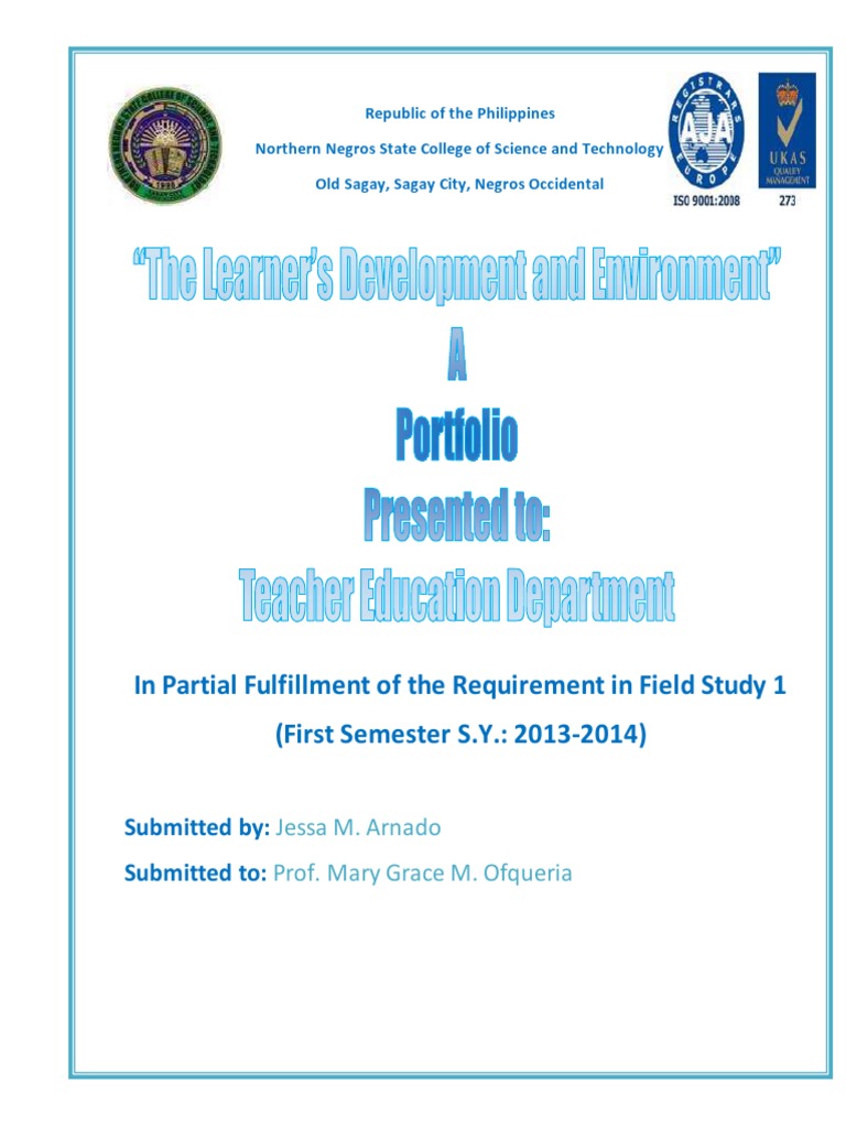 Field Study Portfolio: Teaching Insights | PDF | Classroom | Learning