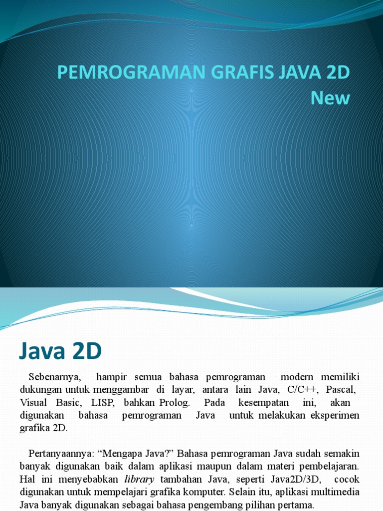 Pemrograman Grafis Java 2d New2 | PDF | Metode & Bahan Ajar