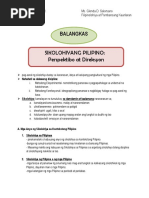 Powerpoint 1 (Aralin 1 - Sikolohiya NG Wikang Filipino) | PDF