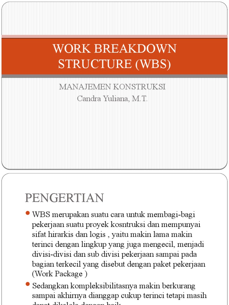 Work Breakdown Structure (WBS) | PDF