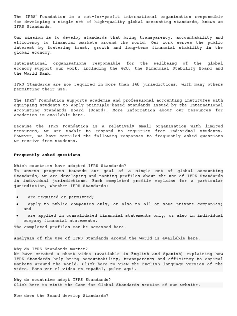 CFAS Assignment | PDF | Financial Accounting Standards Board | International Financial Reporting ...