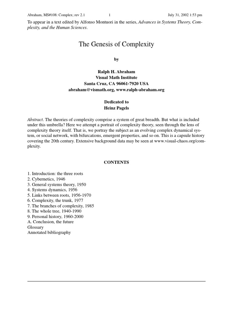 Complexity | PDF