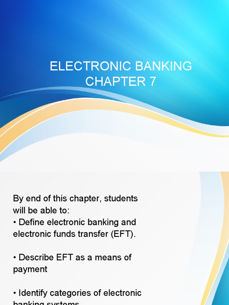 Electronic Banking | PDF | Debit Card | Online Banking
