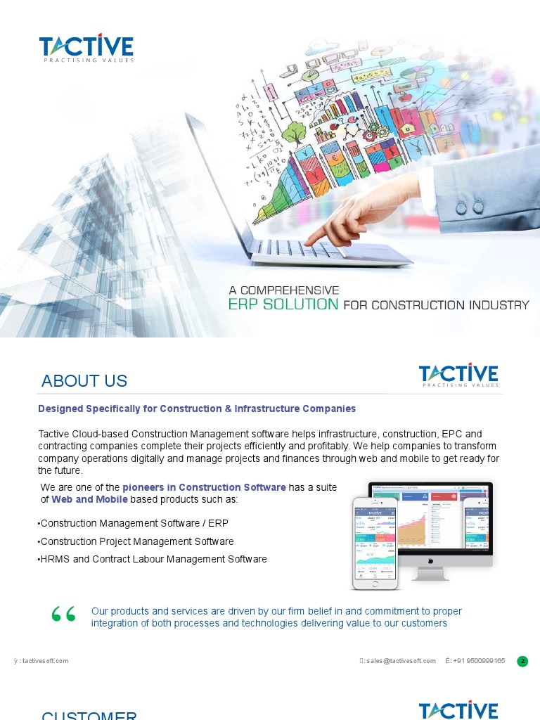 Construction Management Software & ERP | PDF | Enterprise Resource Planning | Procurement