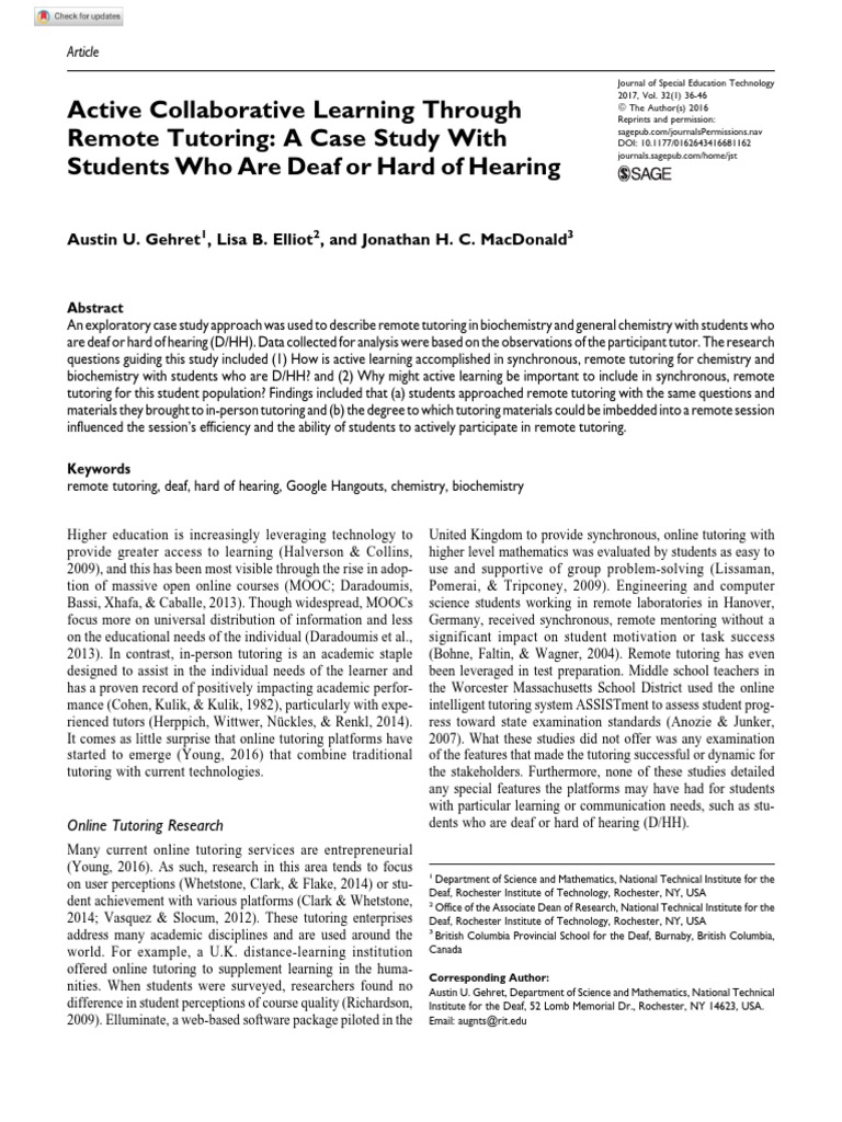 Active Collaborative Learning | PDF | Tutor | Educational Technology