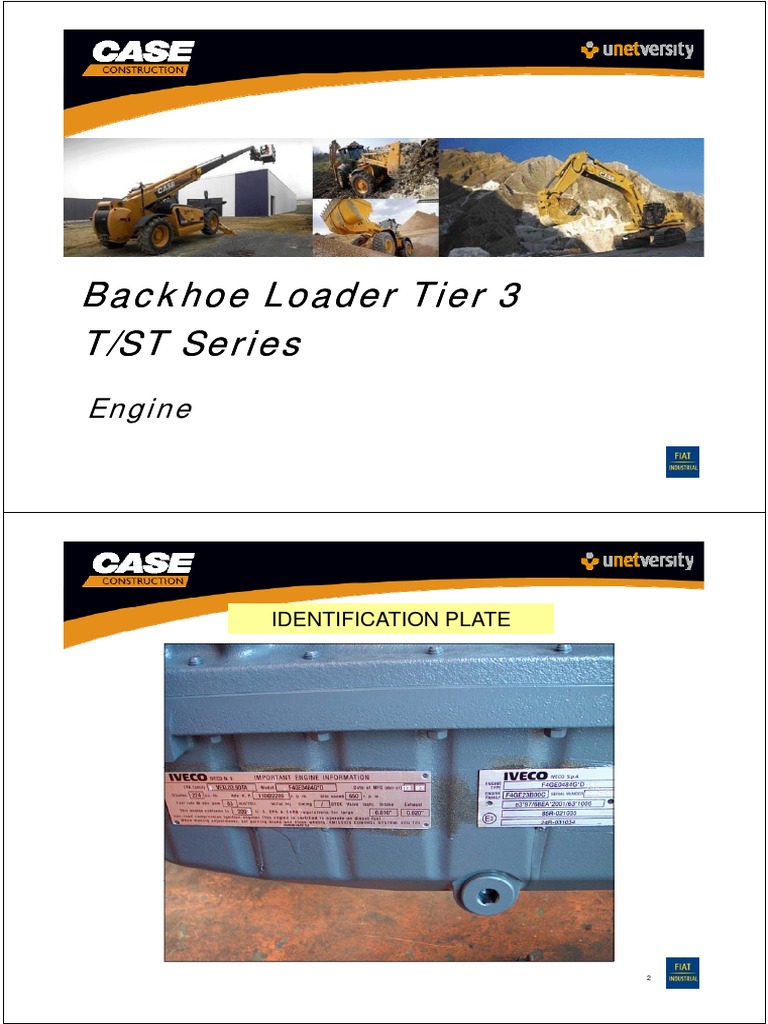 Case Construction Backhoe Loader Tier3 | PDF | Fuel Injection ...