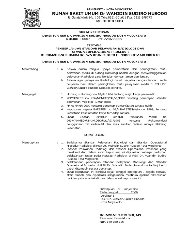 Contoh SPR Sidoarjo | PDF | Sains & Matematika