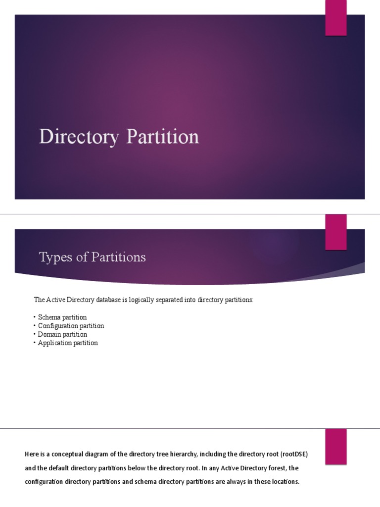 Directory Partition | PDF | Home & Garden | Technology & Engineering