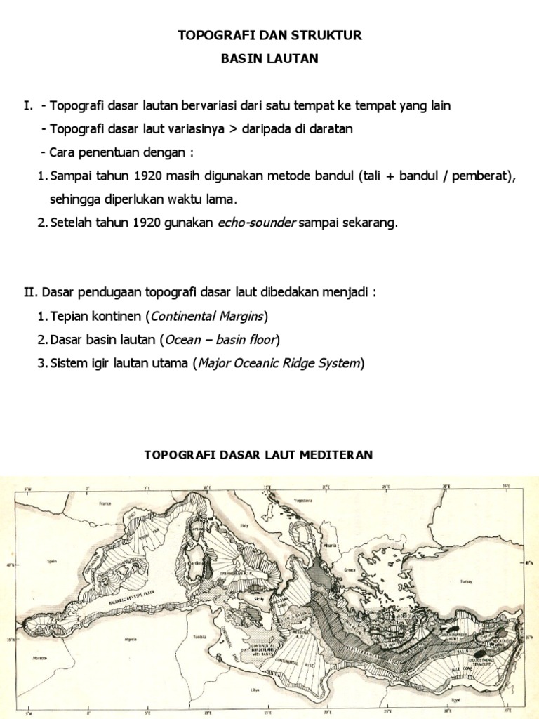 Pertemuan 6 Dan 7-Topografi Dan Struktur Basin Lautan | PDF