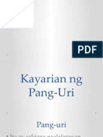 Kayarian NG Pang-Uri | PDF