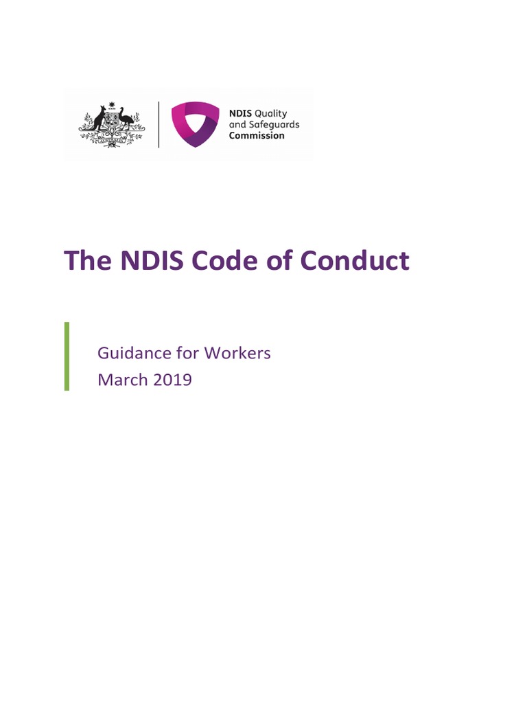 NDIS Code of Conduct | PDF | Occupational Safety And Health | Privacy