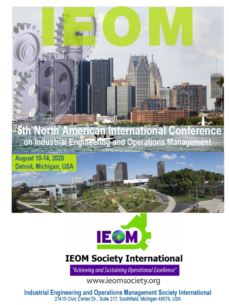 5th North American International Conference: On Industrial Engineering ...