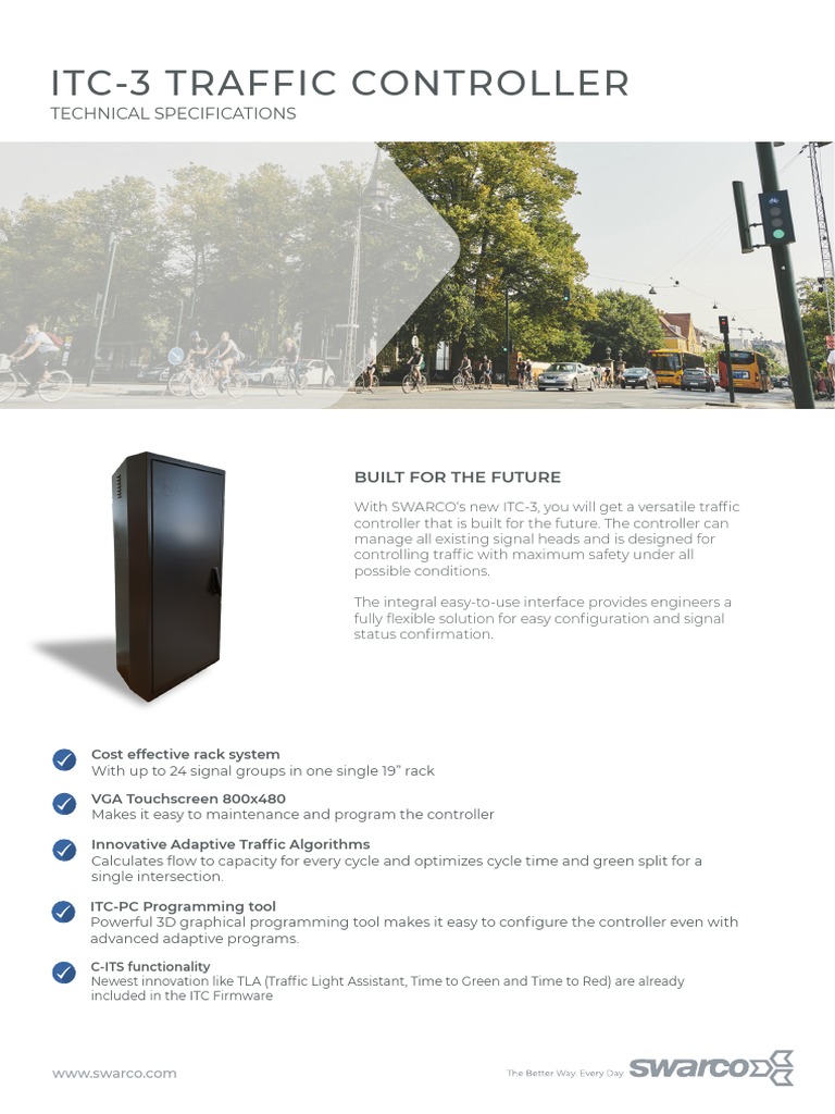 ITC-3 Traffic Controller Datasheet - 2020 - 0 | PDF | Detector (Radio ...