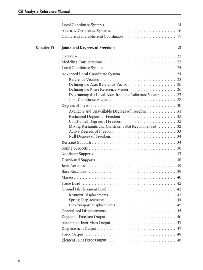 CSI Analysis Reference Manual | PDF | Coordinate System | Cartesian ...