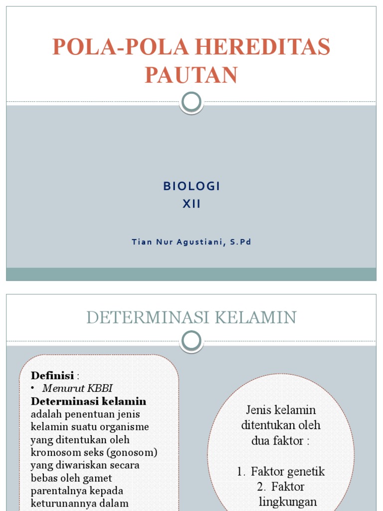 Pola Hereditas dan Pautan Genetik | PDF
