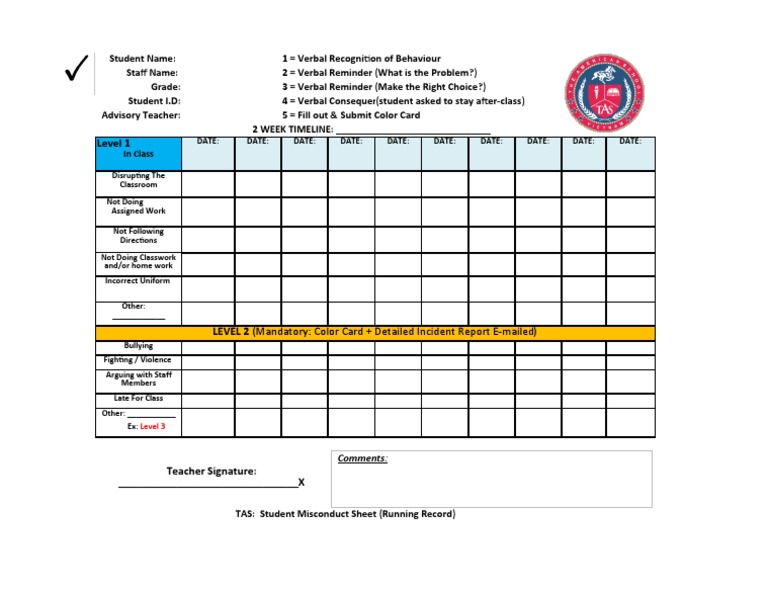 SMS - Student Sheet Running Record | PDF