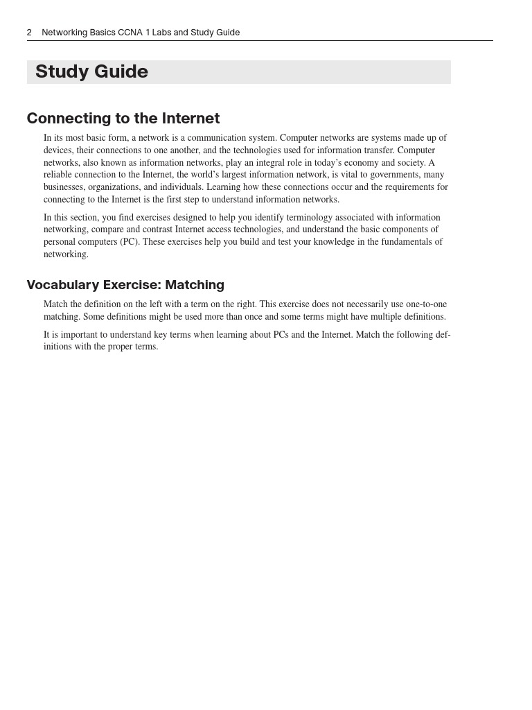 Ccna 1 | PDF | Computer Network | Microsoft Windows