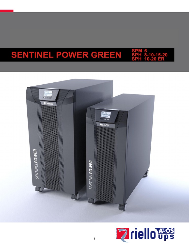 Riello Sentinel Power Green User Manual | PDF | Mains Electricity ...