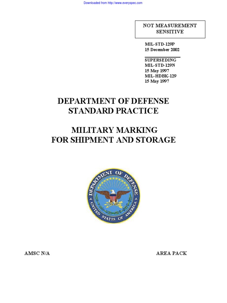 Military Marking Standards Overview | PDF | Packaging And Labeling ...