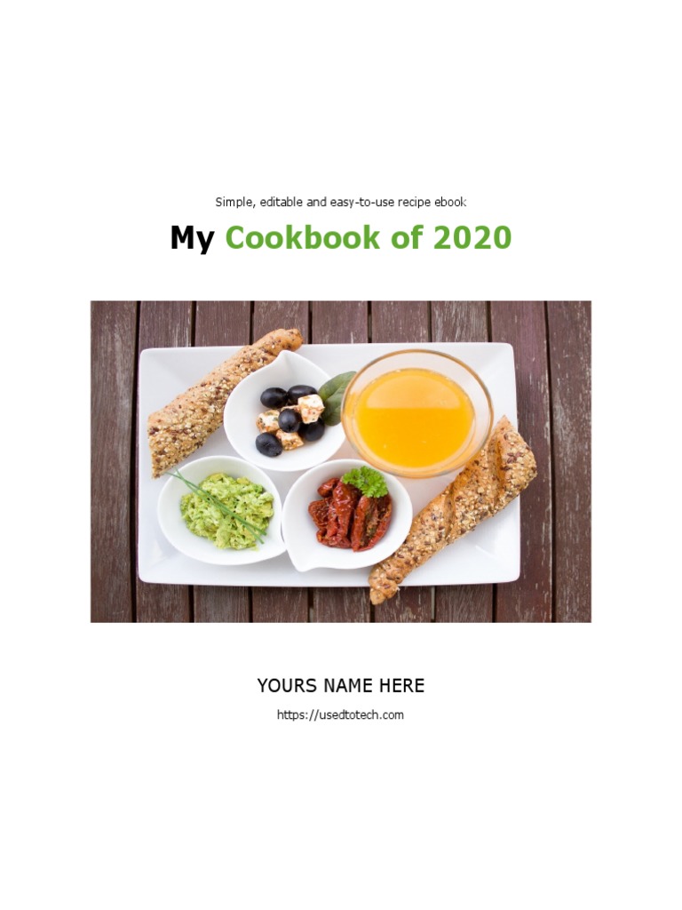 Free Editable Recipe Ebook Template | PDF | Cookbooks | Recipe