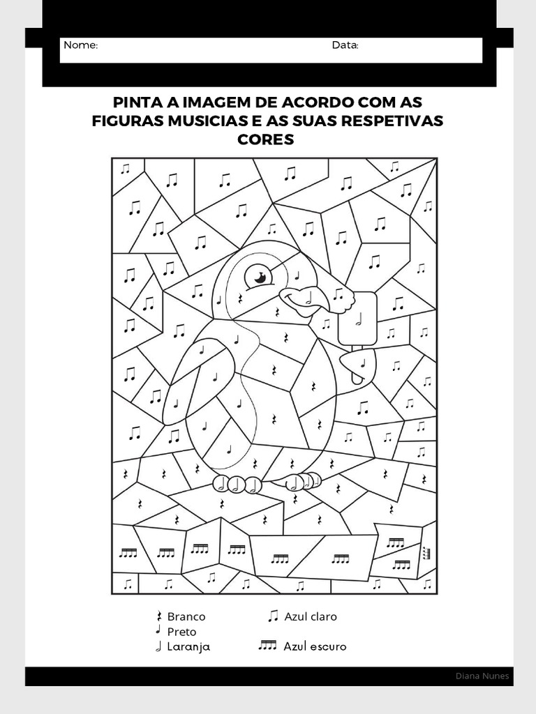 Color by - Music Notes | PDF