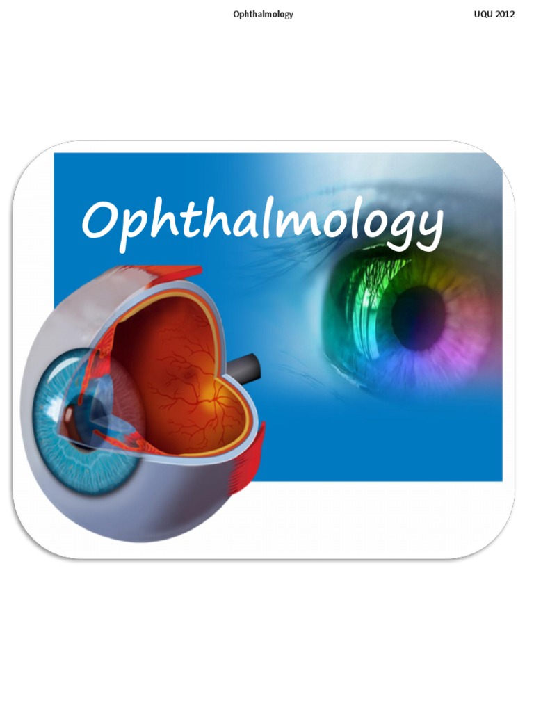 4) Ophthalmology | PDF | Glaucoma | Diseases Of The Eye And Adnexa