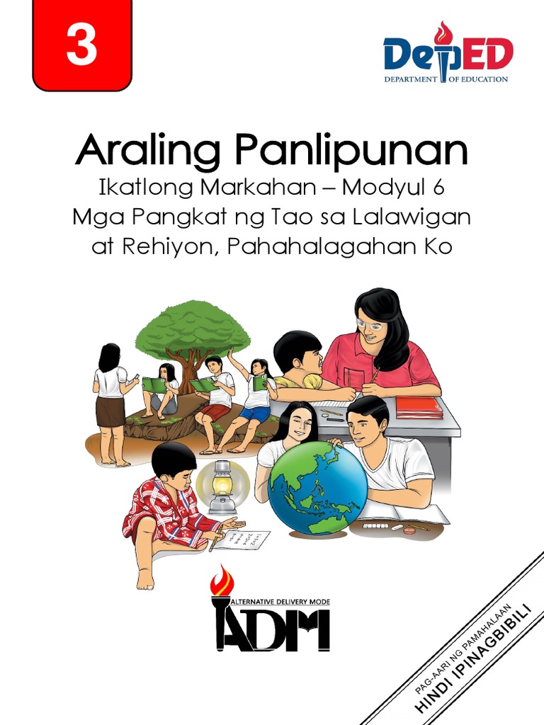 Ap3 - q3 - Mod6 - Mga Pangkat NG Tao Sa Lalawigan | PDF