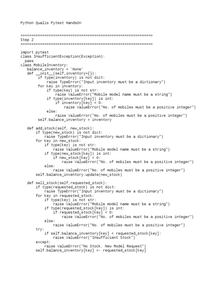 Python Qualis Pytest HandsOn | PDF | Computer Programming | Computing Python Qualis Pytest HandsOn | PDF | Computer Programming | Computing