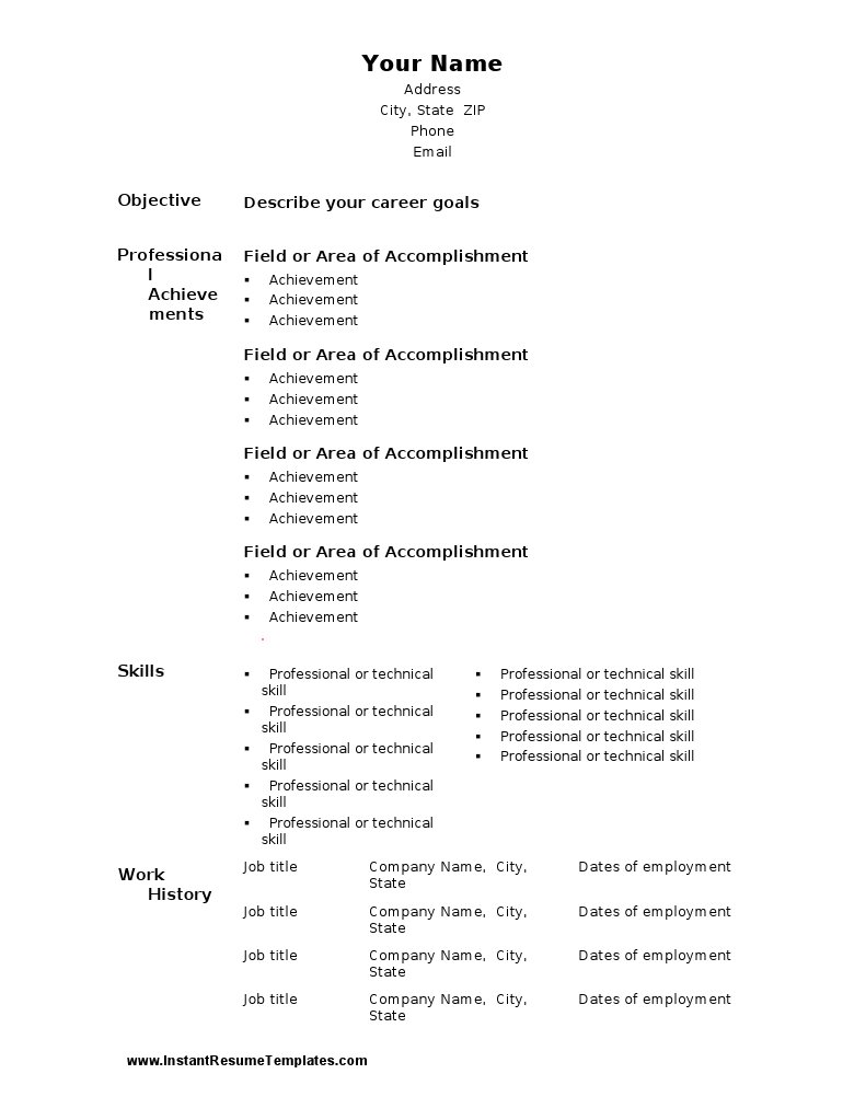 Professional Resume Letter | PDF