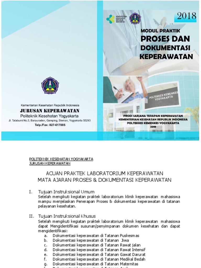 Modul Praktik MK Proses Dan Dokumentasi Keperawatan | PDF