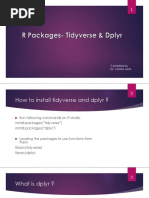 R Dplyr CheatSheet | PDF